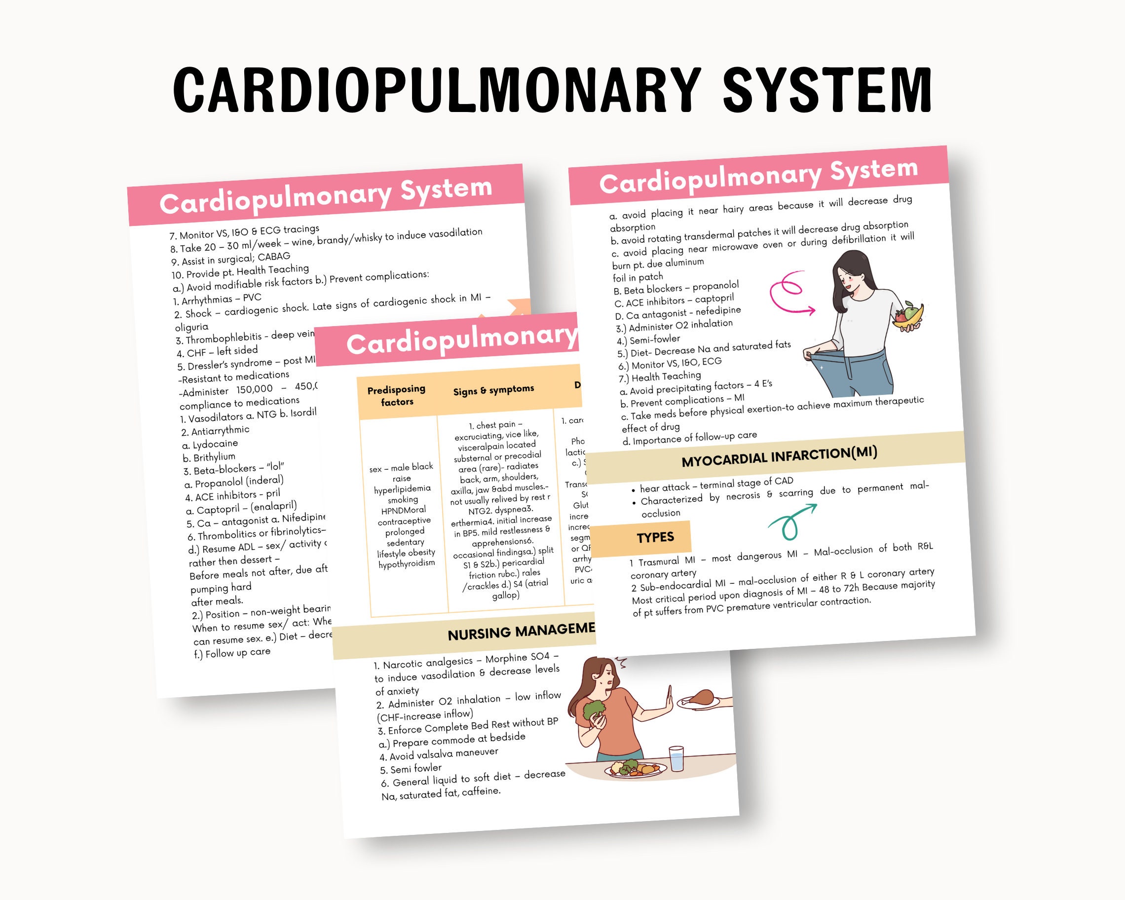 Cardiovascular System A & P Study Guide Nursing Notes the Heart Anatomy ...