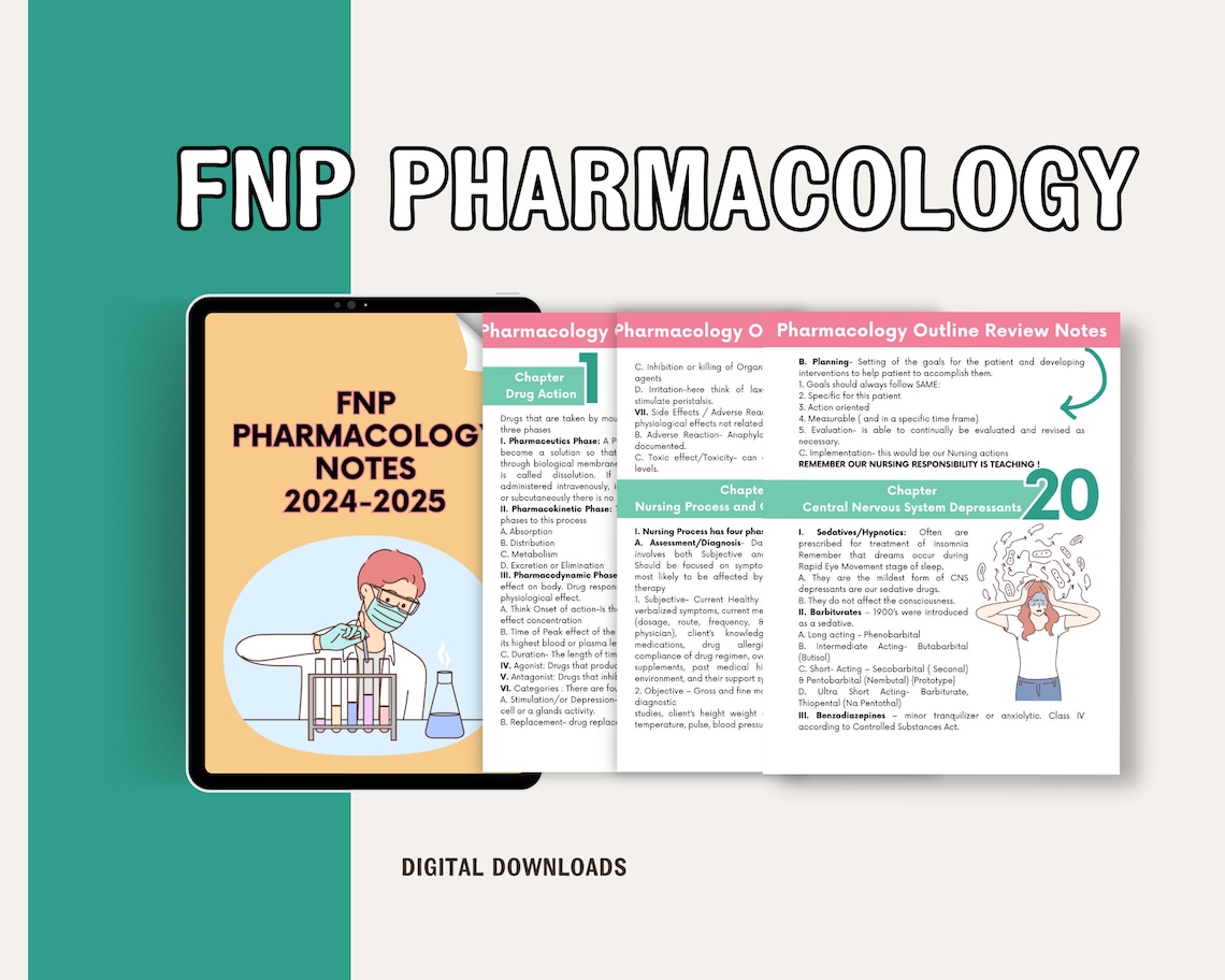 FNP Pharmacology Review Study Guide 2024 for Family Nurse Practitioner AANP & ANCC Exam Boards ...