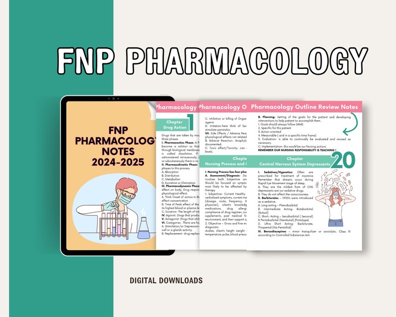 FNP Pharmacology Review Study Guide 2024 for Family Nurse Practitioner ...