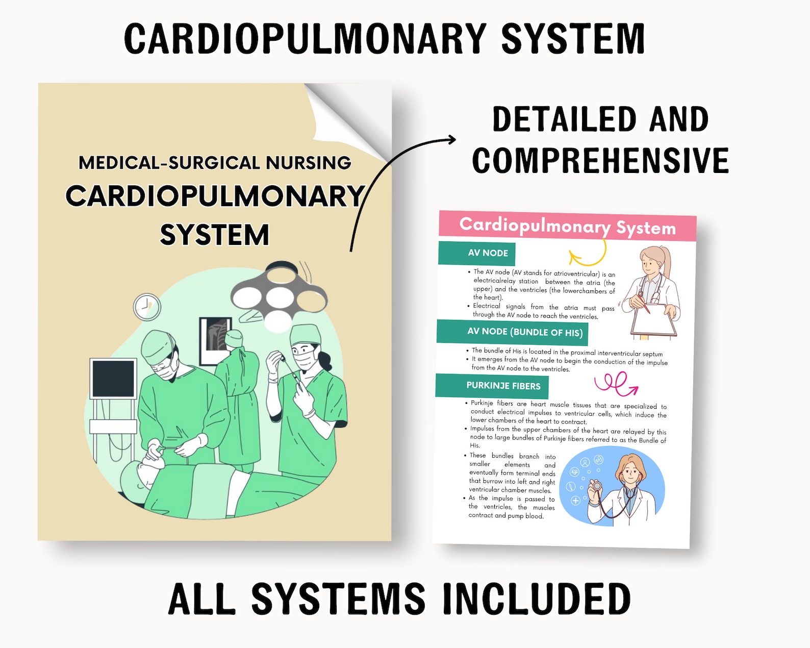 Cardiovascular System A & P Study Guide Nursing Notes the Heart Anatomy ...