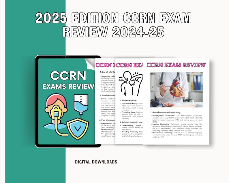 CCRN Exam Review: Study Guide & Cram Sheet, 2026 New (PDF) - Etsy