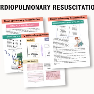 Cardiopulmonary Resuscitation | Cardiology | A&P Guide | 13 Pages ...