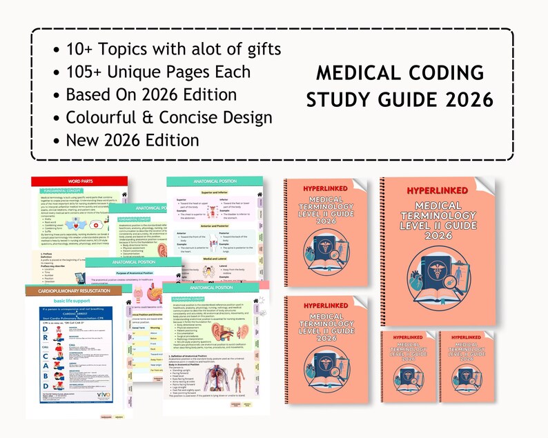 Medical Terminology Level II Study Guide for Nursing Students (digital ...