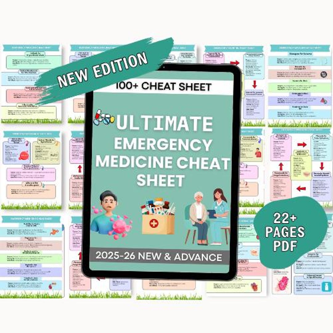 Emergency Medicine Cheat Sheet - Quick Reference Guide for Healthcare ...