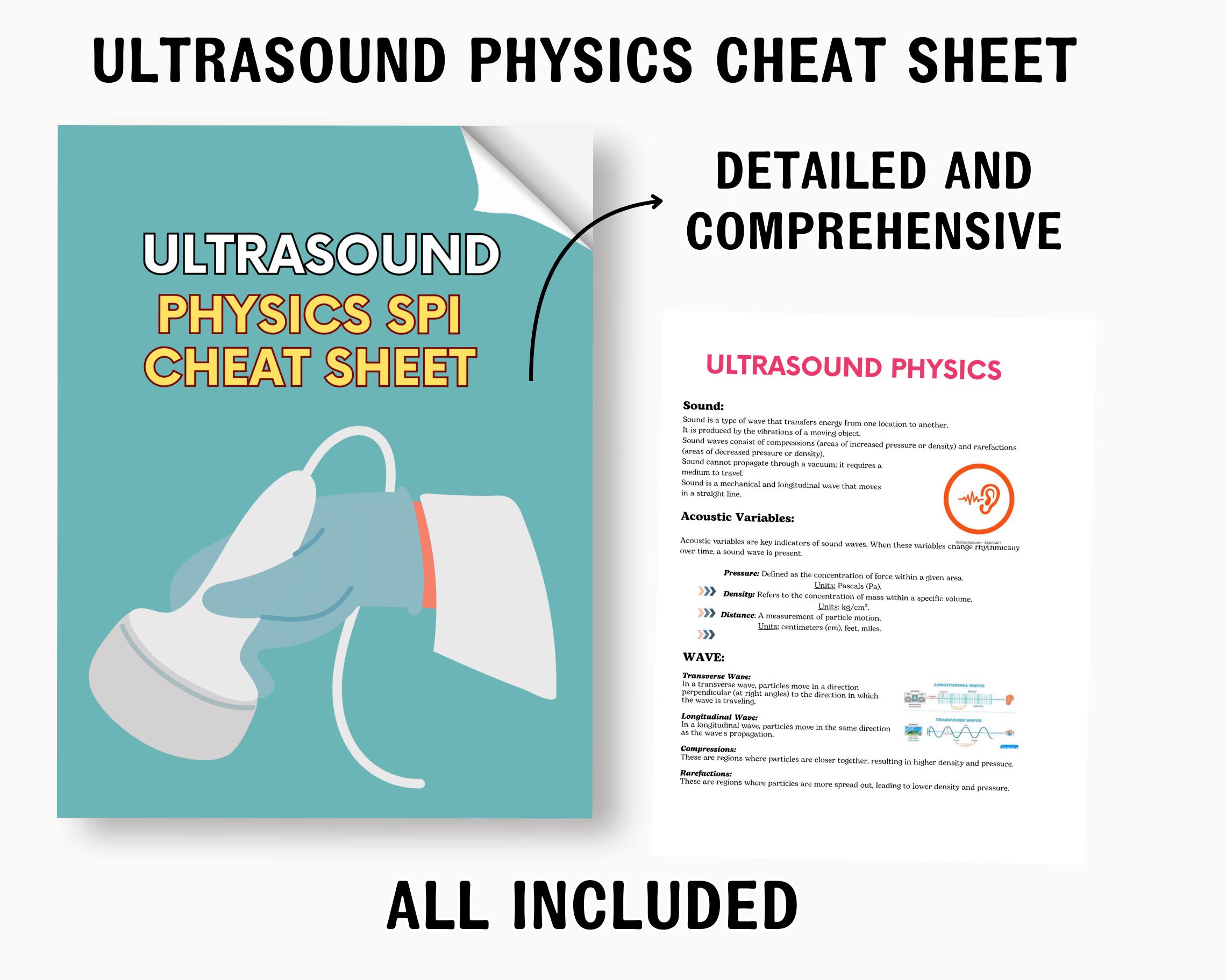 Ultrasound Physics SPI Study Notes, SPI Exam, Physics Question, Physics ...