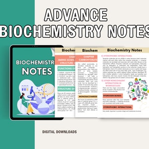Biochemistry & Organic Chemistry Notes: MCAT Study Guide (PDF) - Etsy