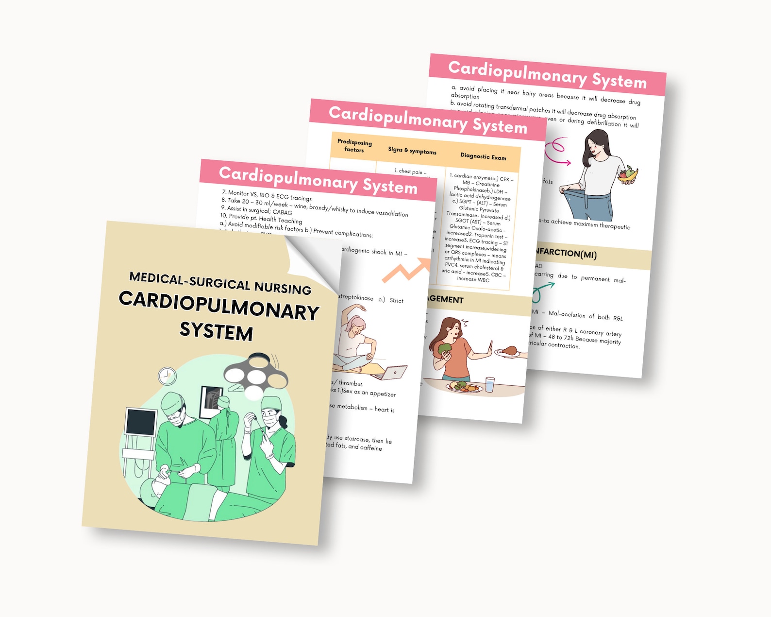 Cardiovascular System A & P Study Guide Nursing Notes the Heart Anatomy ...