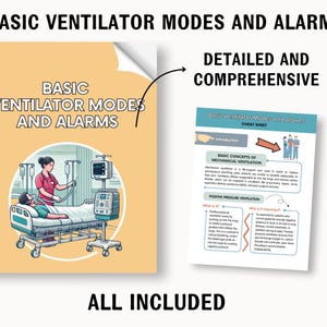 Ventilator Cheat Sheet: Nurse Study Guide, NCLEX Prep (digital Download ...
