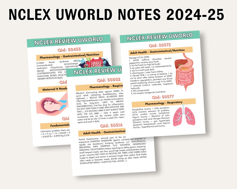 2024 Next Gen NCLEX Uworld Study Guide, Ultimate NCLEX Study Guide for ...