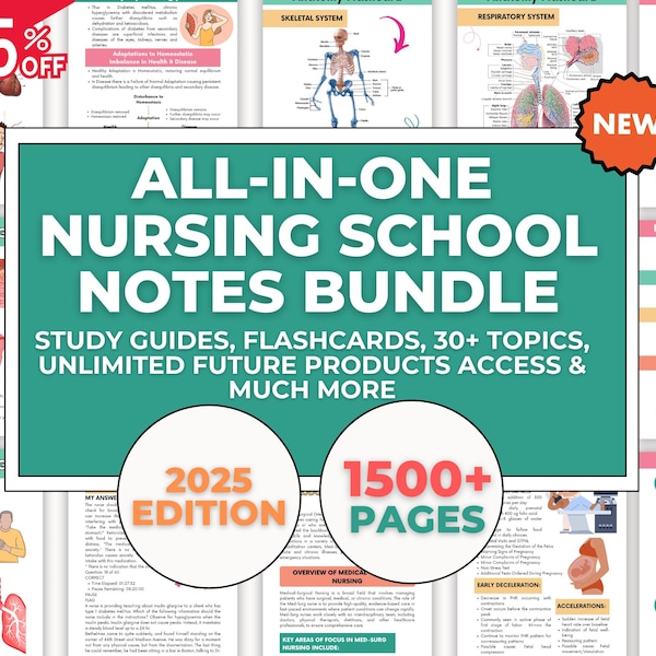 Nursing School Notes - Etsy
