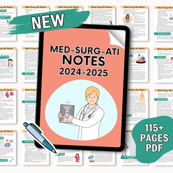 Nursing Study Guides - Etsy