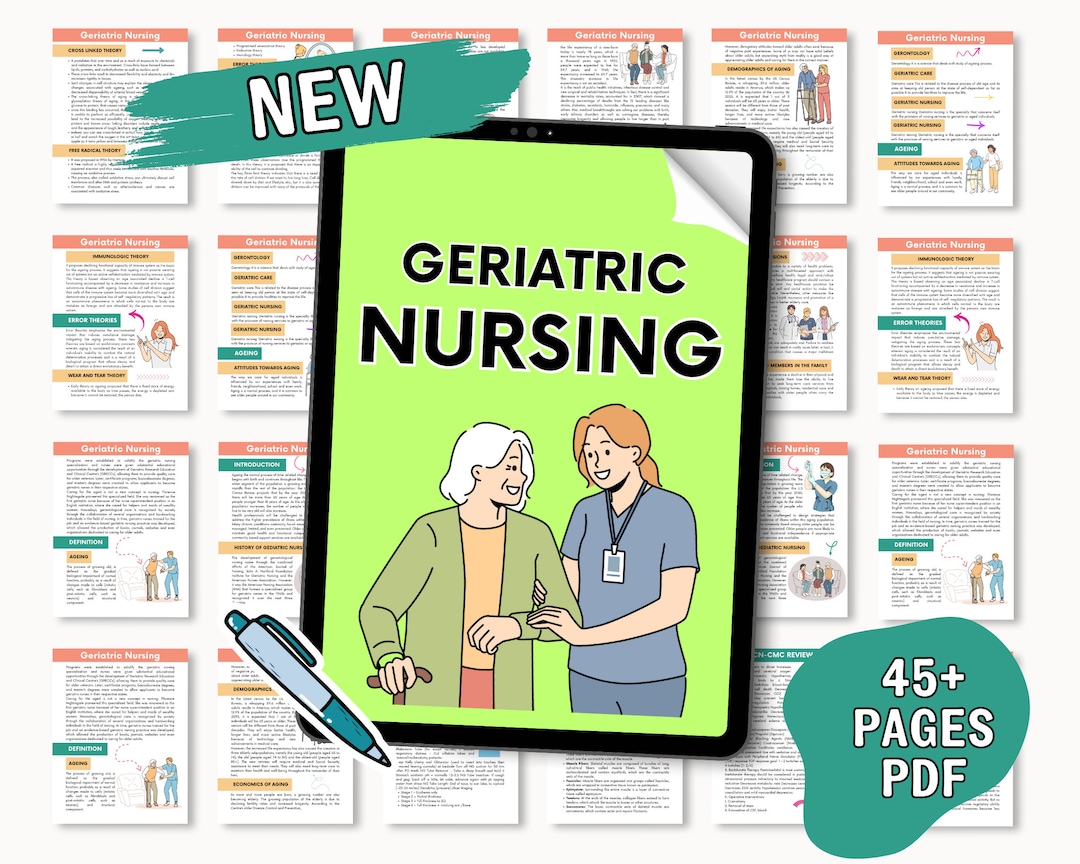 Geriatric Nursing Theory Notes for Nursing Students - Complete ...
