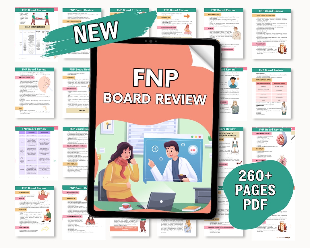 FNP Board Review: Comprehensive Study Guide (PDF) - Etsy