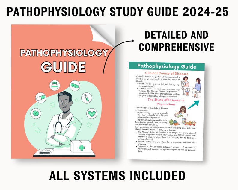 Pathophysiology Study Guide Bundle: Nursing School Notes (PDF & PNG) - Etsy