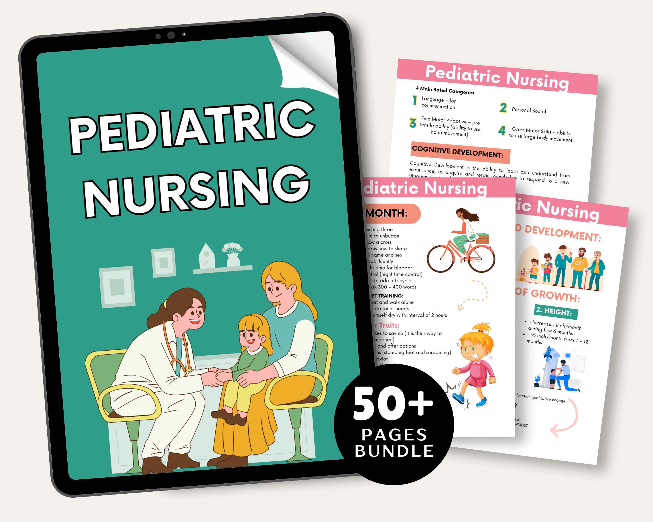Pediatrics Nursing Study Guide Bundle: NCLEX Review Notes (digital ...