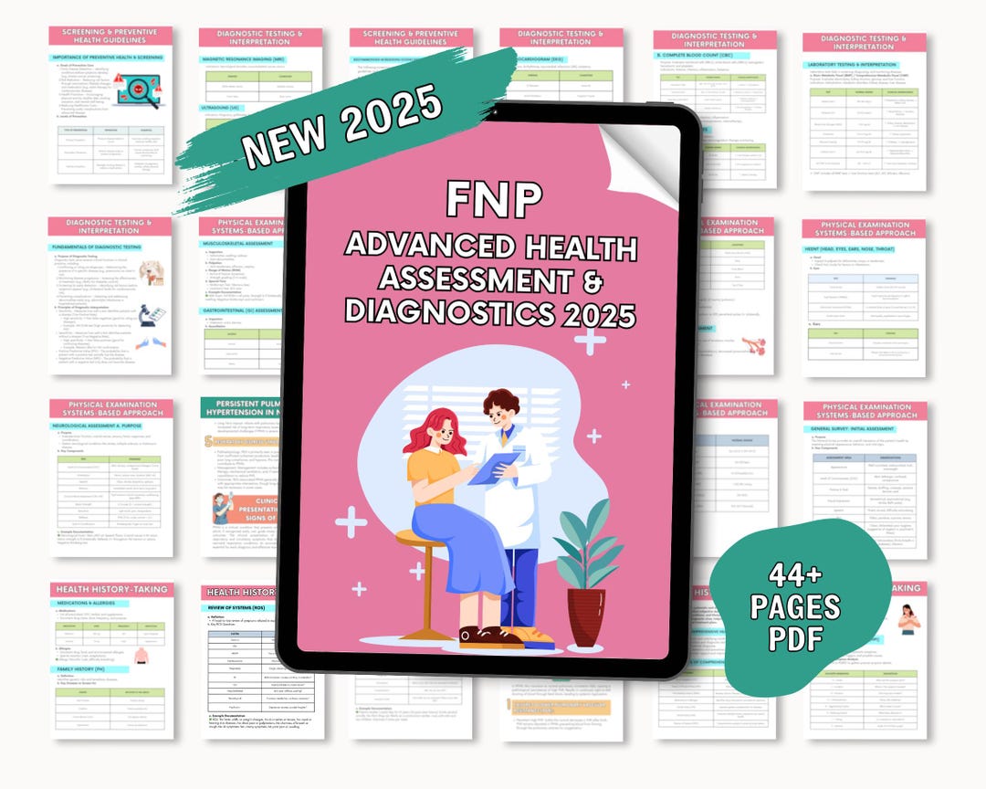 FNP Advanced Health Assessment Diagnostics 2025 | Comprehensive Study Guide | Nurse Practitioner ...