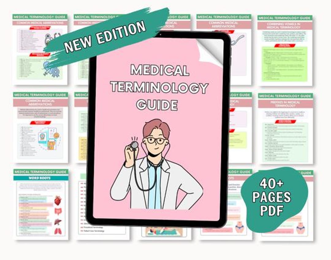 Medical Terminology Study Guide: Healthcare Prefixes, Suffixes ...