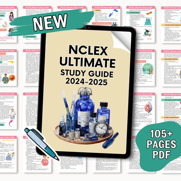 Lpn Study Guide - Etsy