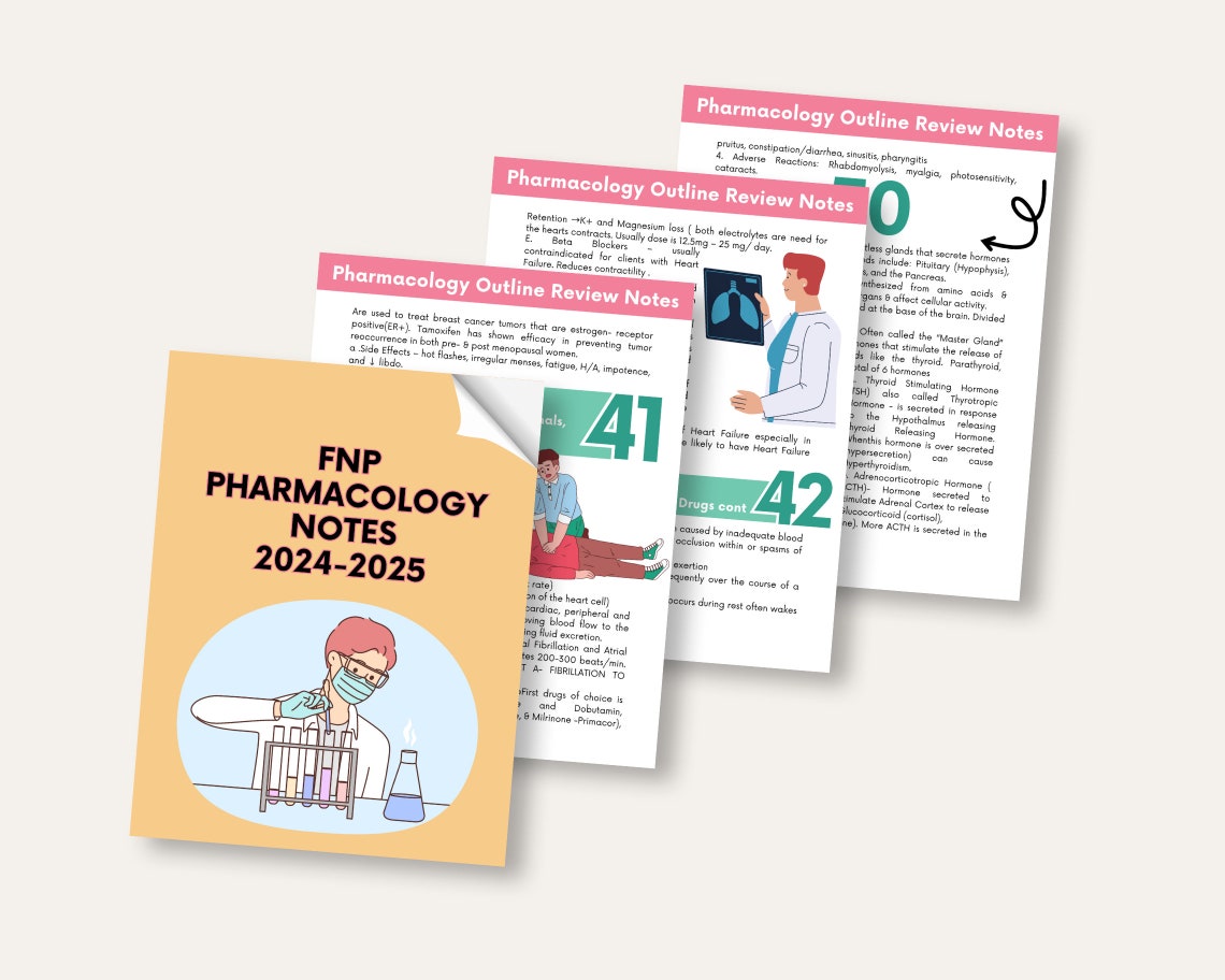 FNP Pharmacology Review Study Guide 2024 for Family Nurse Practitioner ...