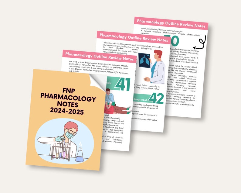 FNP Pharmacology Review Study Guide 2024 for Family Nurse Practitioner ...