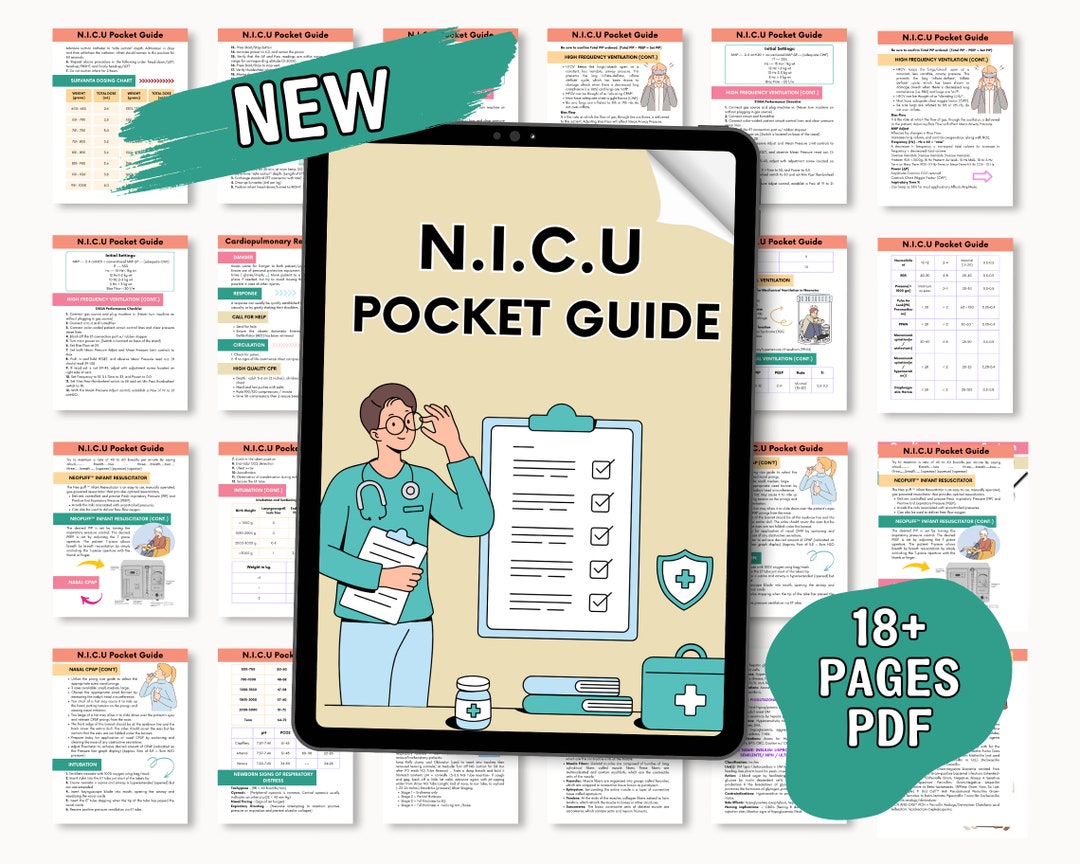 NICU Nurse Pocket Guide: RN & Student Nurse Reference (PDF) - Etsy