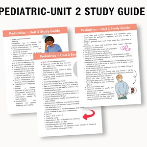 Pediatrics Nursing Study Guide Bundle 2024, Nursing Notes, Nursing ...