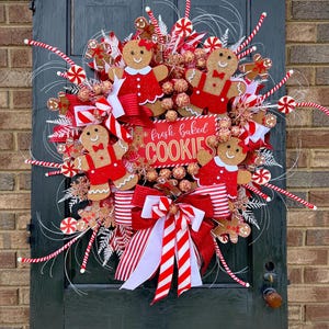 Gingerbread Cookie Christmas Wreath – Sweeten Your Holiday Decor! - Etsy