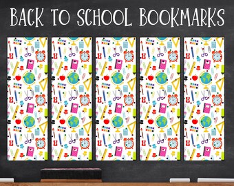 Back to School Bookmark, First Day of School, Printable Bookmark ...