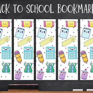 Back to School Bookmark, First Day of School, Printable Bookmark ...