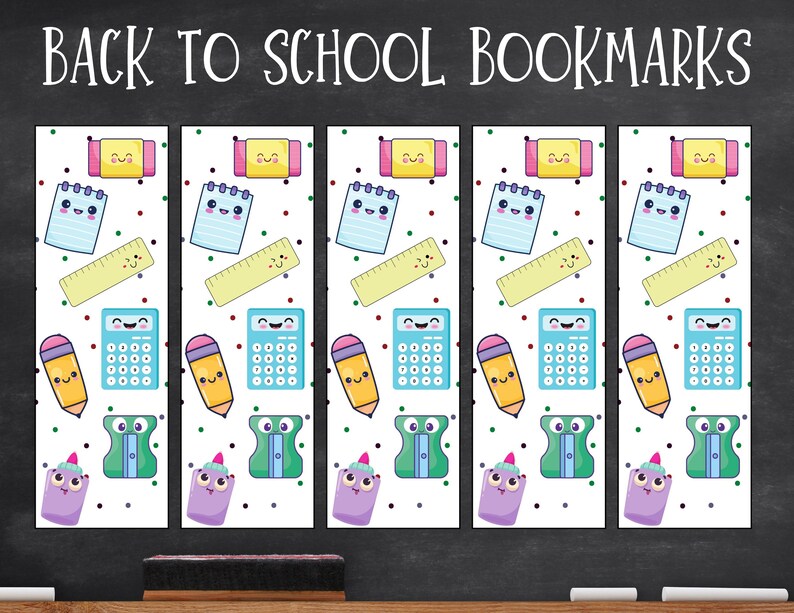Back to School Bookmark, First Day of School, Printable Bookmark ...