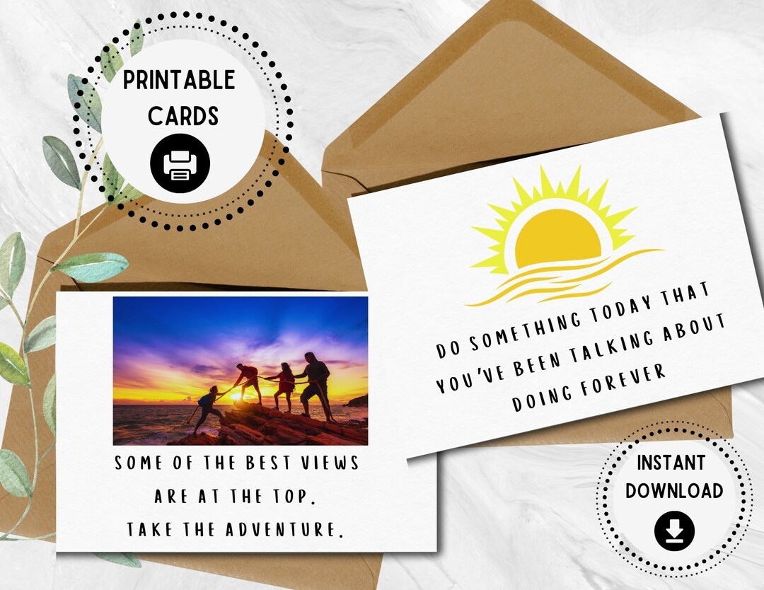 Motivational Cards Printable, Inspirational Cards, Positive Quote Cards ...