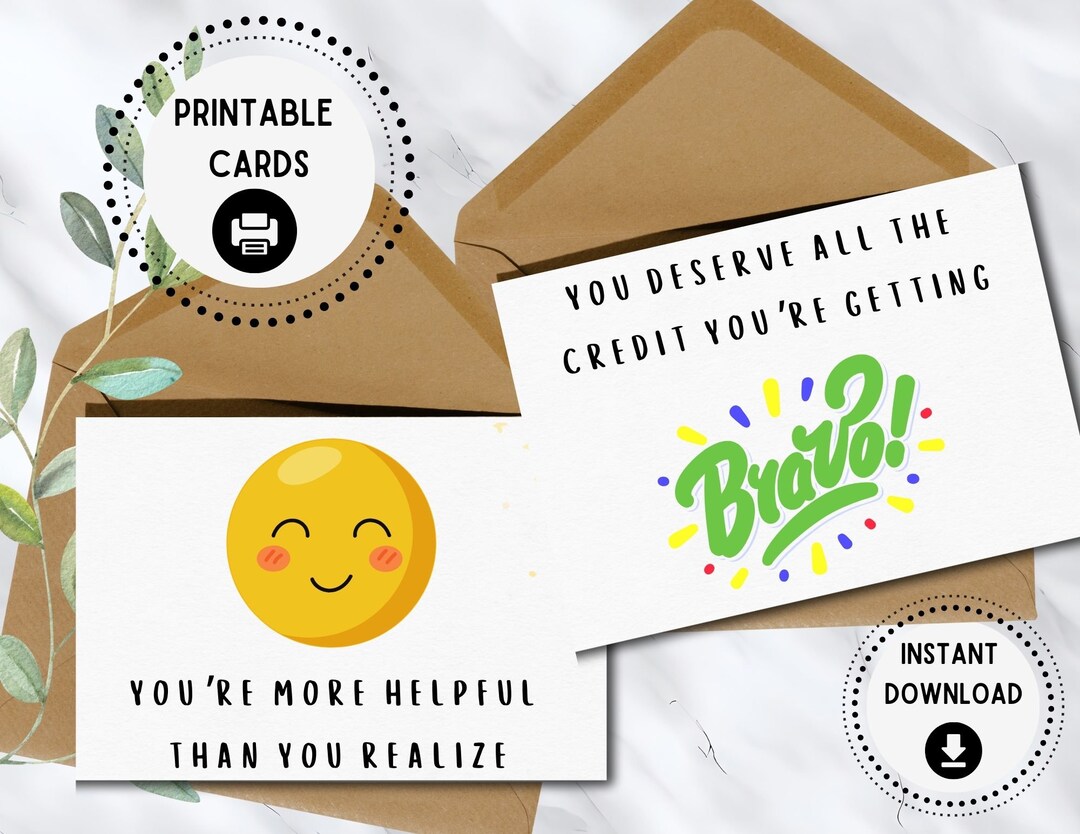 Printable Compliment Cards, Kindness Cards, Friendship Cards ...