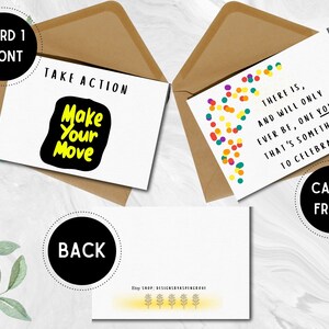Motivational Cards Printable, Inspirational Cards, Positive Quote Cards ...