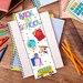 Back to School Bookmark, First Day of School, Printable Bookmark ...
