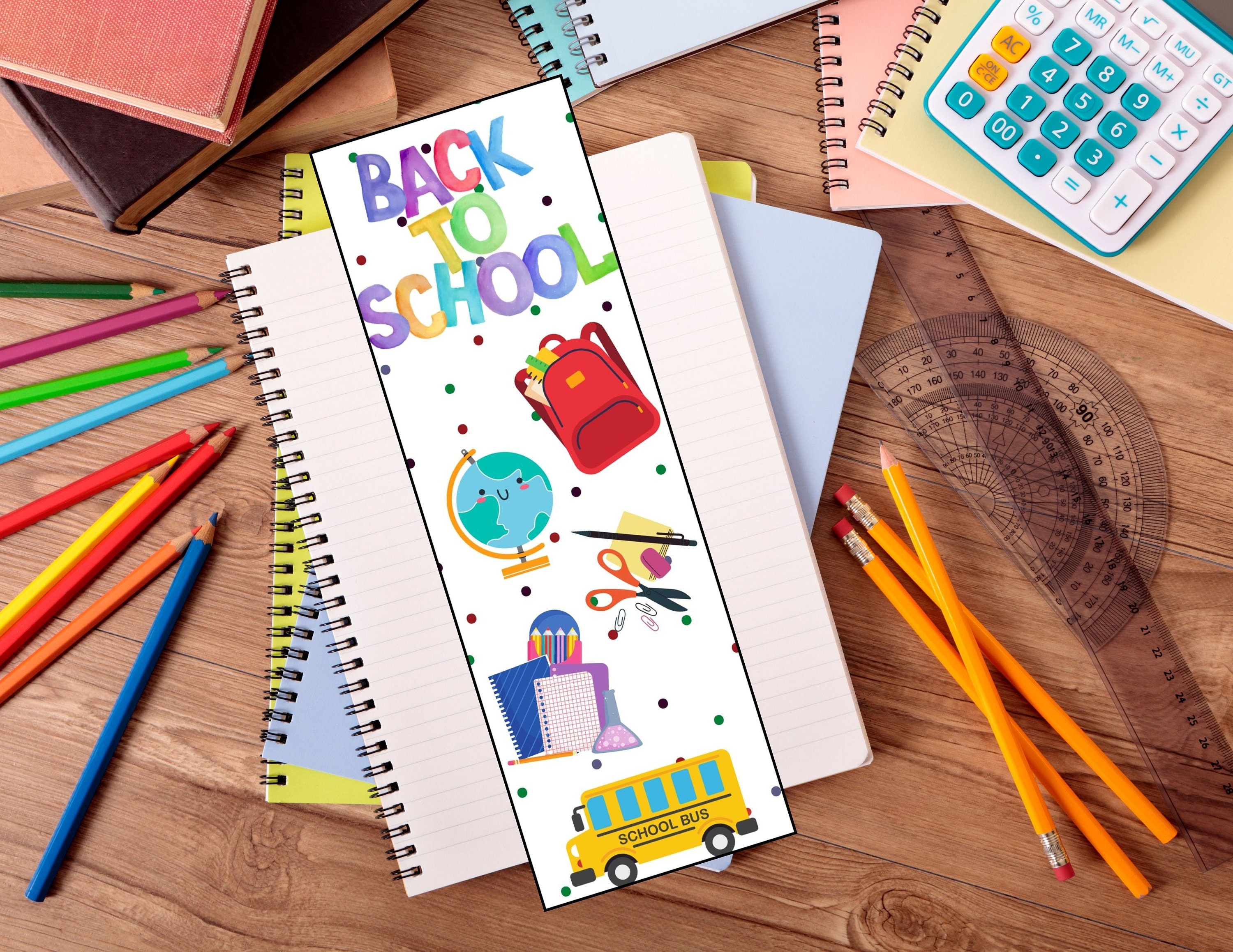 Back to School Bookmark, First Day of School, Printable Bookmark ...