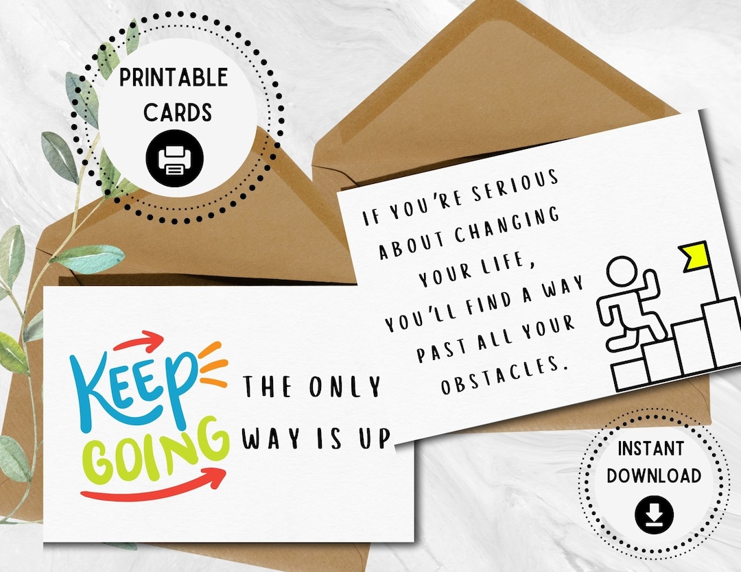 Motivational Cards Printable, Inspirational Cards, Positive Quote Cards ...