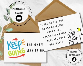 Motivational Cards Printable, Inspirational Cards, Positive Quote Cards ...
