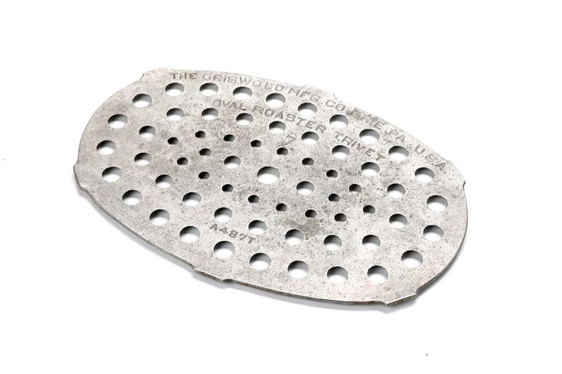 Vintage Griswold #7 Oval Roaster Trivet A487 Cast Iron Industrial Decor ...