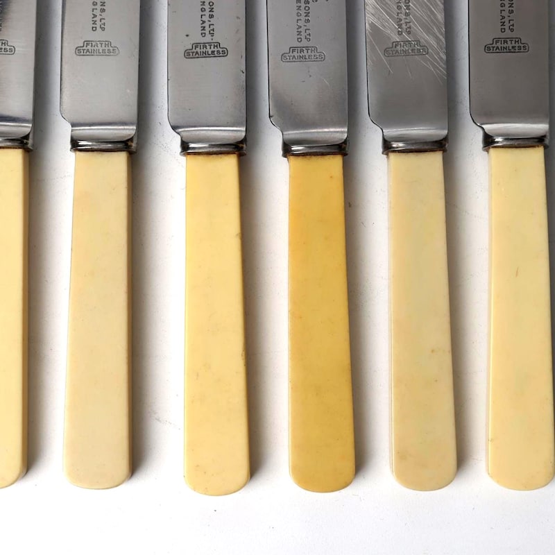 Butter Sheffield Knife Set - Etsy