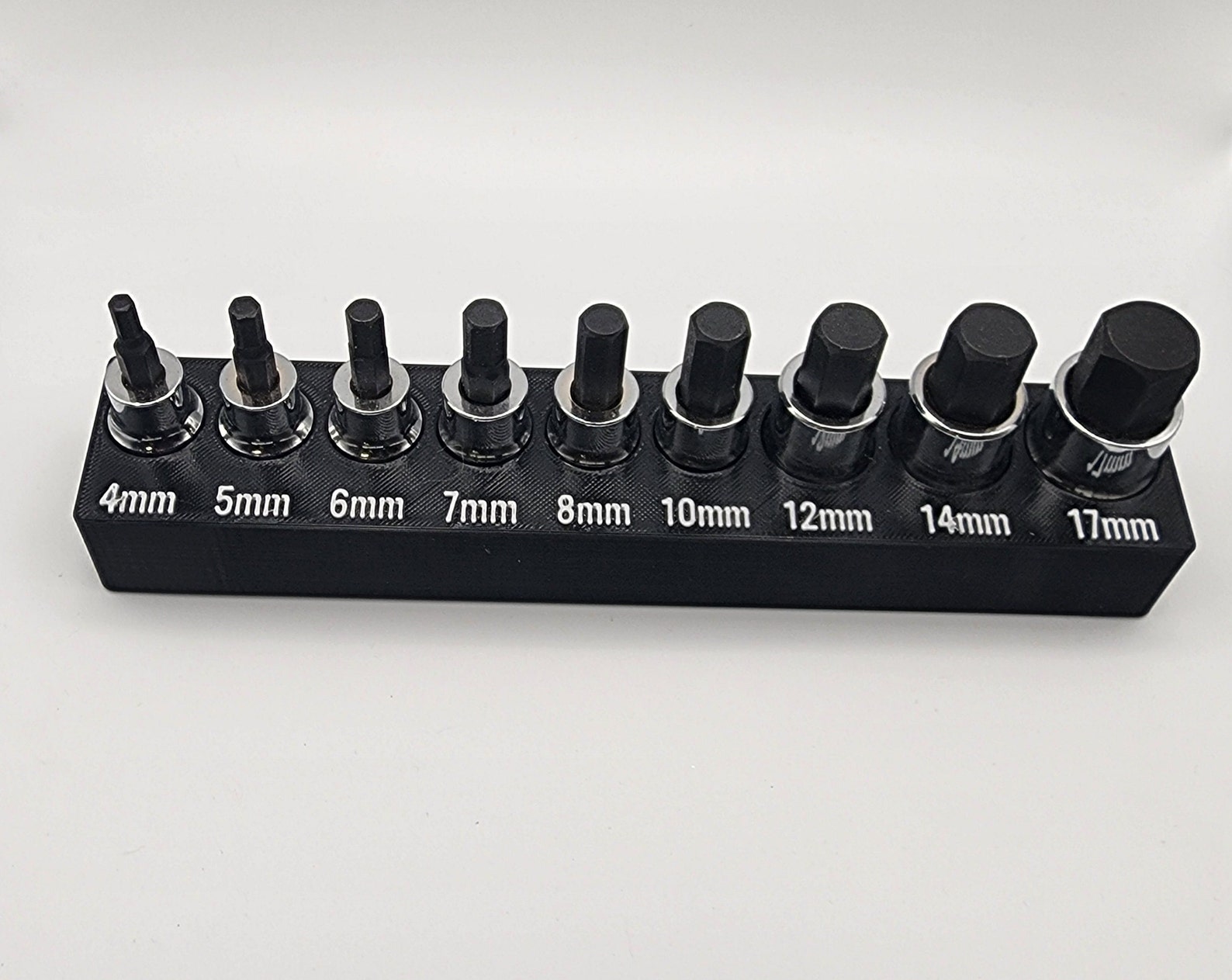 Harbor Freight METRIC 9 Piece Hex Bit Holder 3/8, 1/2" Drive #67880 - Etsy