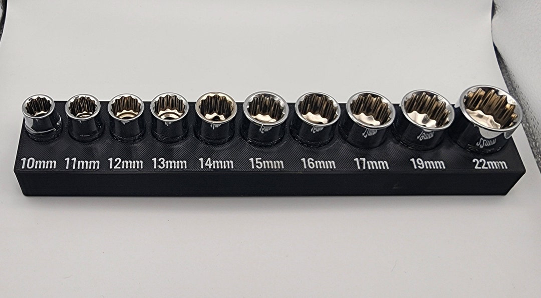 Harbor Freight METRIC 10 Piece Socket Holder 3/8" Drive #67923 - Etsy