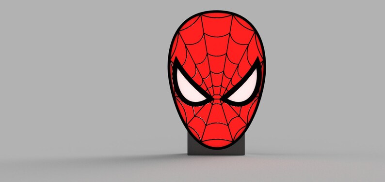 Spiderman LED Lightbox 3D Print Marvel Superhero Perfect for Marvel ...