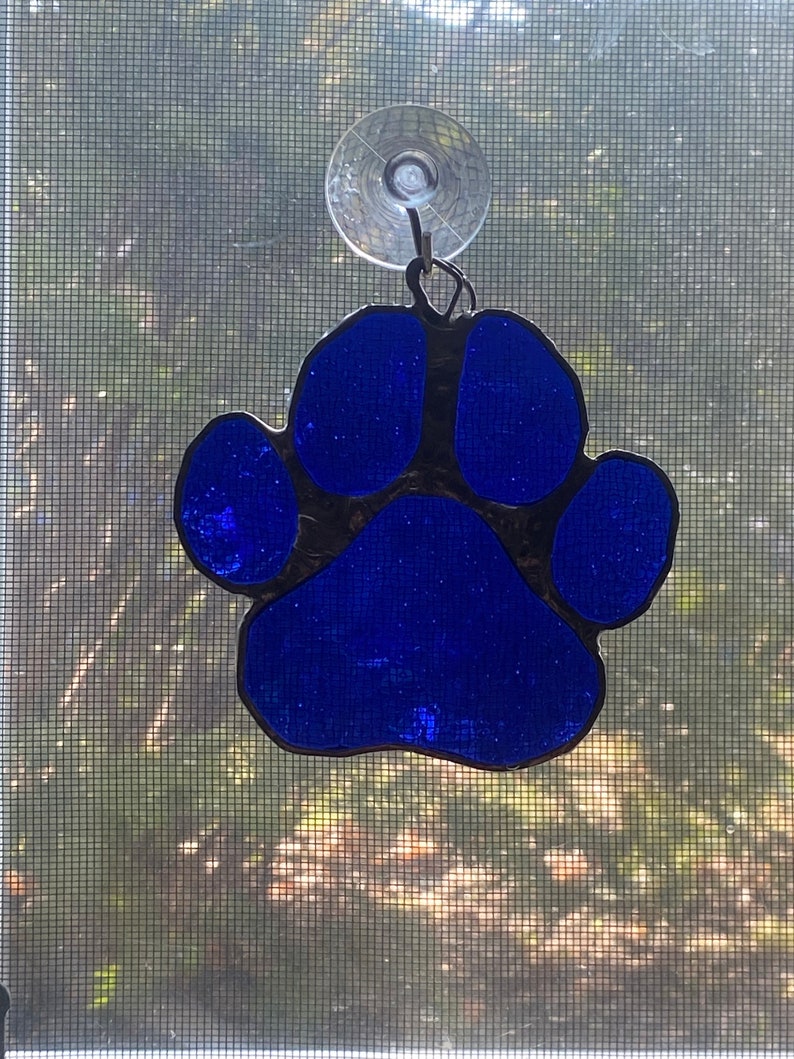 Paw Print, Royal Blue - Etsy