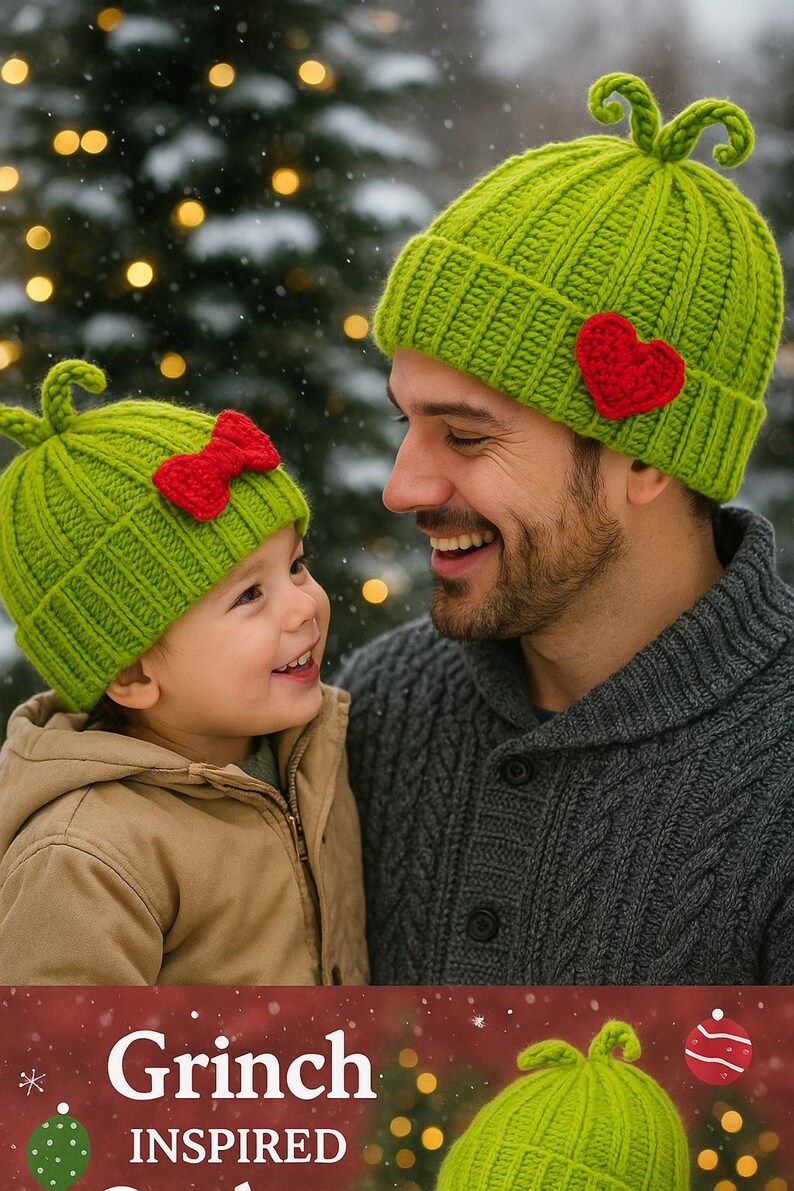 Grinch Inspired Crochet Hat Pattern | Whoville Christmas DIY (PDF) - Etsy