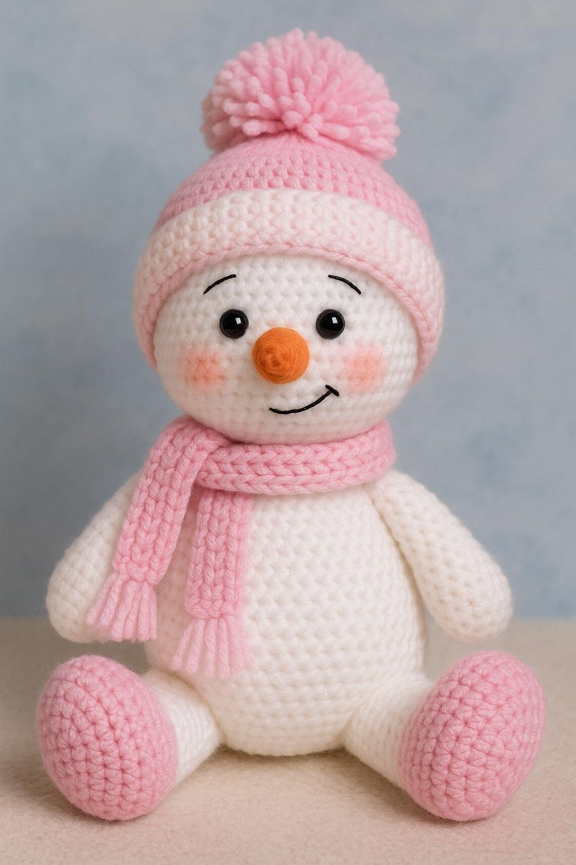 Crochet Snowman Plush Pattern | Amigurumi Winter Doll (digital PDF) - Etsy