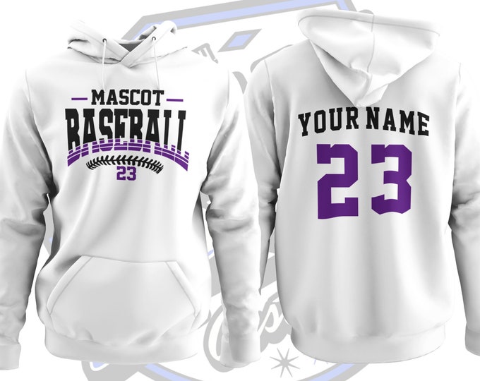 Custom Baseball Hoodie, Personalized Baseball Sweatshirt, Baseball Team ...