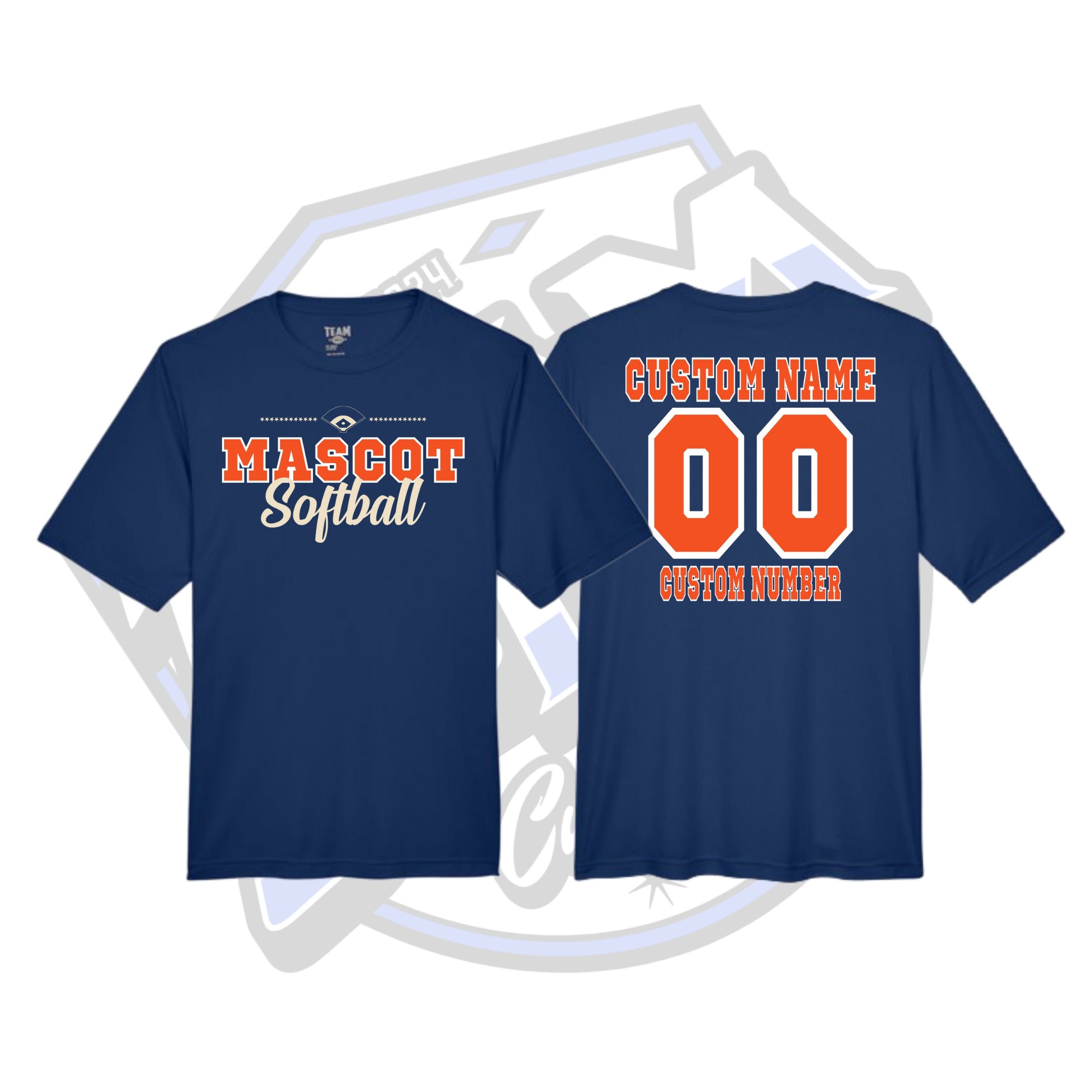 Custom Softball Performance Shirt Personalized Dri-fit Softball Team ...