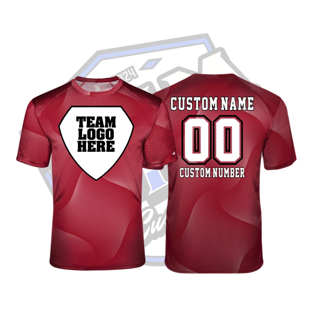 Custom Sports Team Performance Shirt Personalized Dri-fit Sports Team T ...