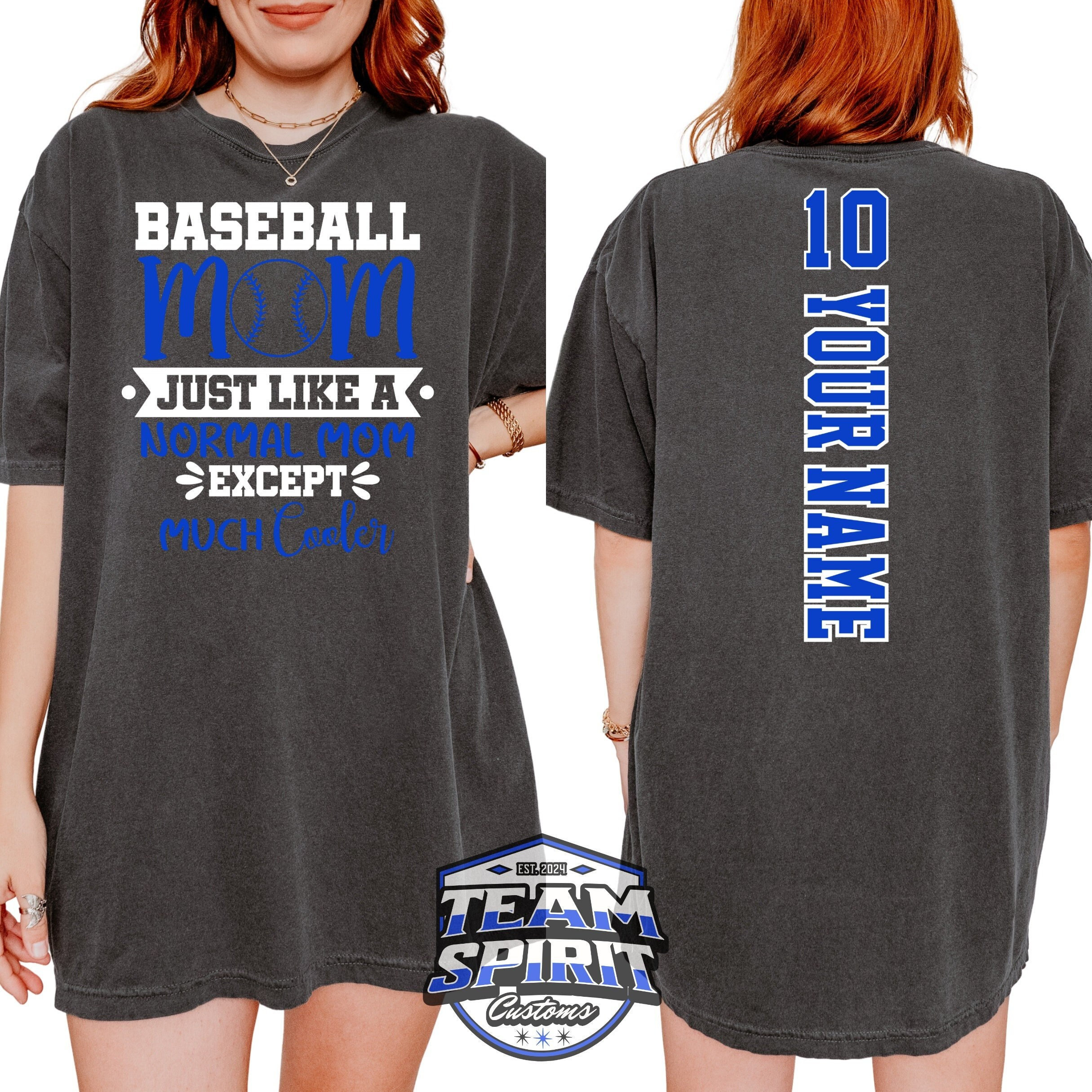 Comfort Colors Custom Baseball Mom Shirt Custom Baseball Shirt ...