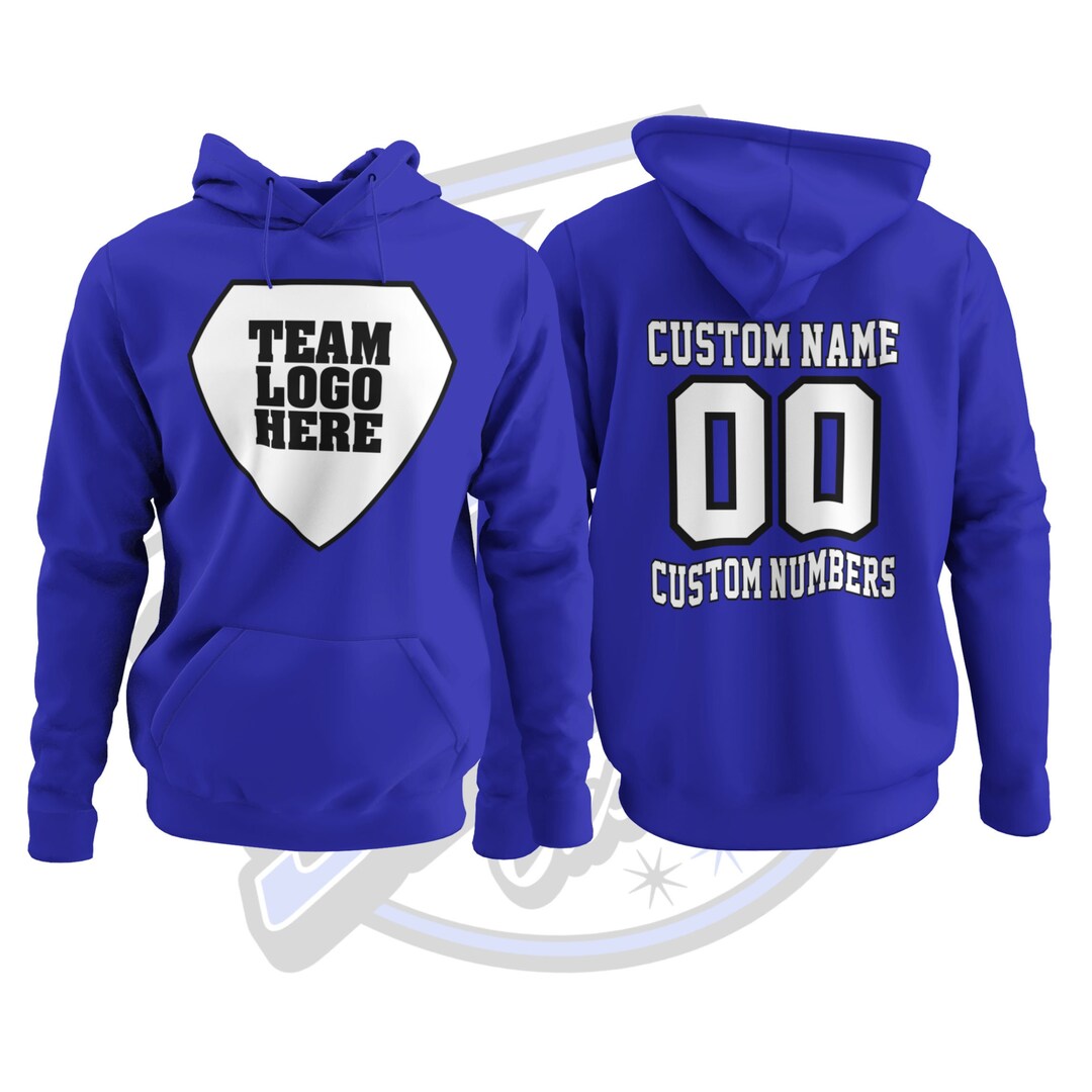Custom Sports Team Hoodie Personalized Sports Team Hoodie Custom Sports ...